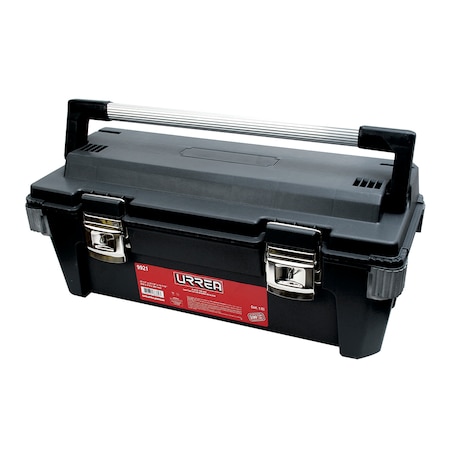 Urrea Tool Box, Plastic, Black, 25 in W x 11 in D x 10-1/2 in H 9921 | Zoro