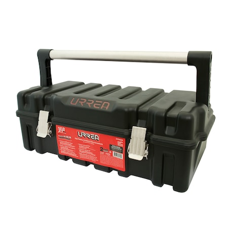 Urrea Tool Box, Plastic, Black, 21 in W x 10-3/4 in D x 7-1/2 in H ...