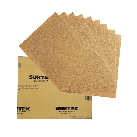 Surtek Wood Sandpaper Cabinet Paper Grit 100 LMC100 | Zoro