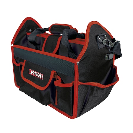Urrea Tool Bag, Black, Polyester, 20 pockets Pockets MP215 | Zoro