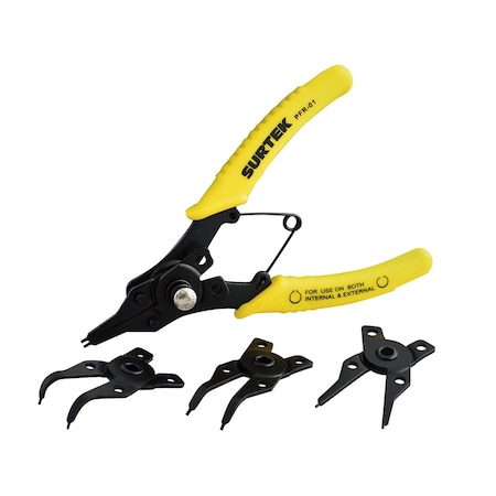 Surtek Snap ring plier set 4 jaw PFR01 | Zoro