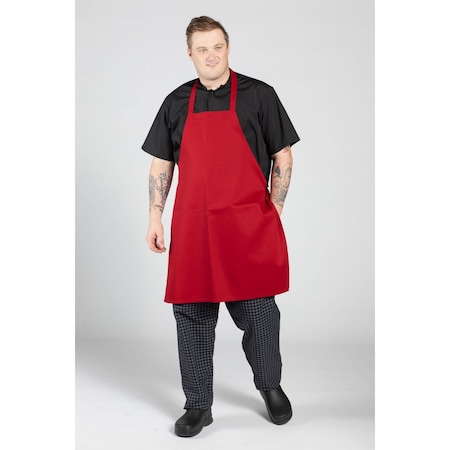 Uncommon Threads Classic Bib Apron Red 3000-1900 | Zoro