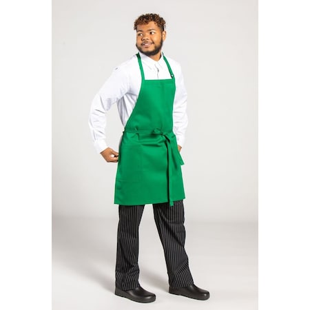 Uncommon Threads 2-Patch-Pocket Bib Apron Kelly 3016-1100 | Zoro