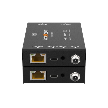 Bzbgear 4K UHD HDMI Extender with Bi-directional IR over a Single Cat5e ...