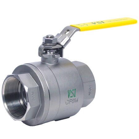 Valve Solutions Inc (Vsi) 2" Stainless Steel Ball Valve, Full Port ...