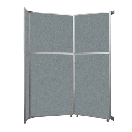 Versare Operable Wall Folding Room Divider 7'11" x 10'3/4" Sea Green ...