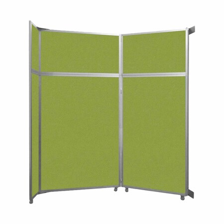Versare Operable Wall Folding Room Divider 7'11" x 8'5-1/4" Lime Green ...