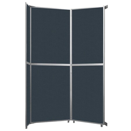Versare Operable Wall Folding Room Divider 7'11" x 12'3" Blue Spruce ...
