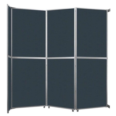 Versare Operable Wall Folding Room Divider 11'9" x 12'3" Blue Spruce ...