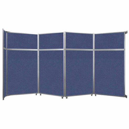 Versare Operable Wall Folding Room Divider 15'7" x 8'5-1/4" Cerulean ...