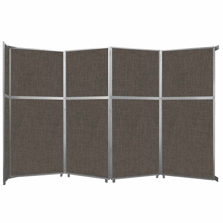 Versare Operable Wall Folding Room Divider 15'7" x 8'5-1/4" Mocha ...