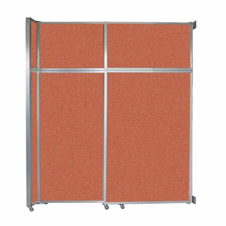 Versare Operable Wall Sliding Room Divider 6'10" x 8'5-1/4" Papaya ...