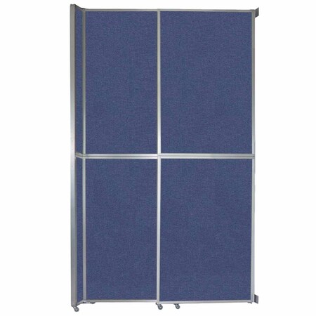 Versare Operable Wall Sliding Room Divider 6'10" x 12'3" Cerulean ...