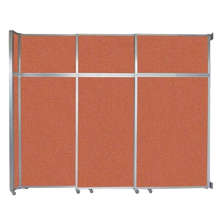 Versare Operable Wall Sliding Room Divider 9'9" x 8'5-1/4" Papaya ...