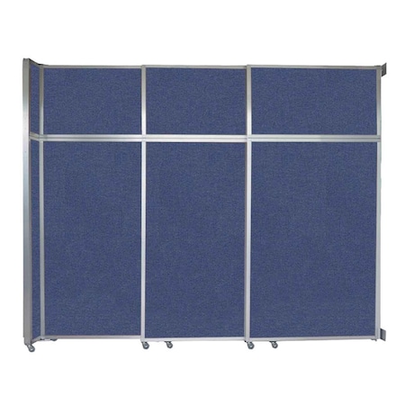 Versare Operable Wall Sliding Room Divider 9'9" x 8'5-1/4" Cerulean ...