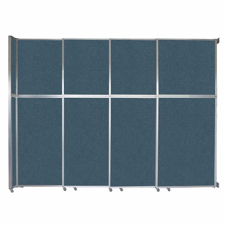 Versare Operable Wall Sliding Room Divider 12'8" x 10'3/4" Caribbean ...