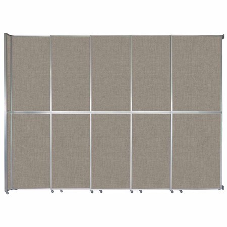 Versare Operable Wall Sliding Room Divider 15'7" x 12'3" Warm Pebble ...