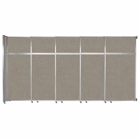 Versare Operable Wall Sliding Room Divider 15'7" x 8'5-1/4" Warm Pebble ...