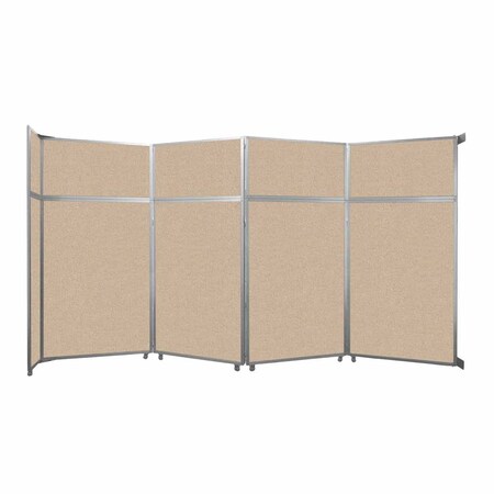 Versare Operable Wall Folding Room Divider 15'7" x 8'5-1/4" Beige ...