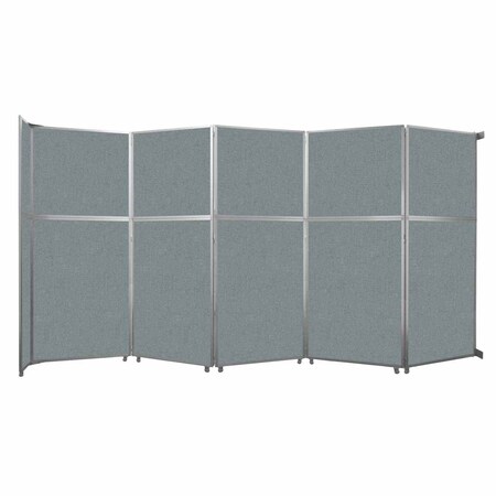 Versare Operable Wall Folding Room Divider 19'6" x 10'3/4" Sea Green ...