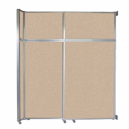 Versare Operable Wall Sliding Room Divider 6'10" x 8'5-1/4" Beige ...