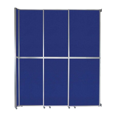 Versare Operable Wall Sliding Room Divider 9'9" x 12'3" Royal Blue ...