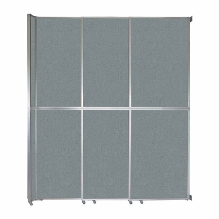 Versare Operable Wall Sliding Room Divider 9'9" x 12'3" Sea Green ...