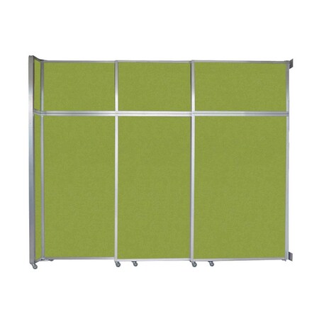 Versare Operable Wall Sliding Room Divider 9'9" x 8'5-1/4" Lime Green ...