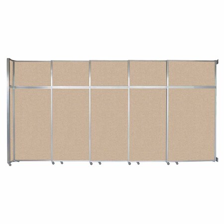 Versare Operable Wall Sliding Room Divider 15'7" x 8'5-1/4" Beige ...