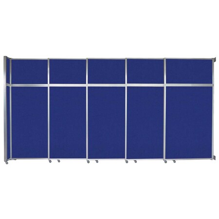 Versare Operable Wall Sliding Room Divider 15'7" x 8'5-1/4" Royal Blue ...