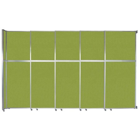 Versare Operable Wall Sliding Room Divider 15'7" x 10'3/4" Lime Green ...