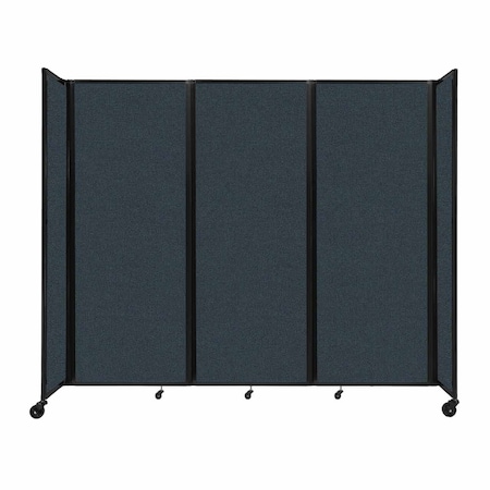 Versare Room Divider 360 Folding Portable Partition 8'6" x 7'6" Blue ...