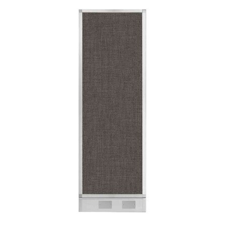 Versare Hush Panel Configurable Cubicle Partition 2' x 6' Mocha Fabric ...