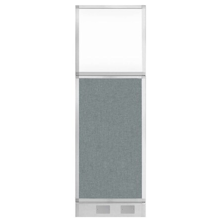 Versare Hush Panel Configurable Cubicle Partition 2' x 6' Sea Green ...