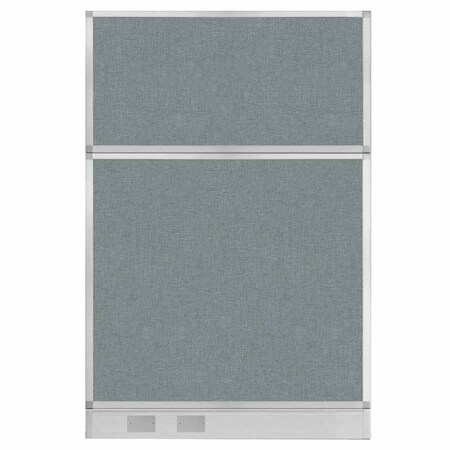 Versare Hush Panel Configurable Cubicle Partition 4' x 6' Sea Green ...