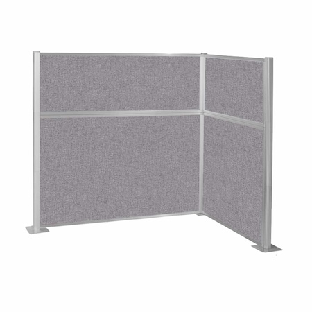 Versare Pre-Configured Hush Panel Cubicle (L Shape) 6' x 4' L-Build ...