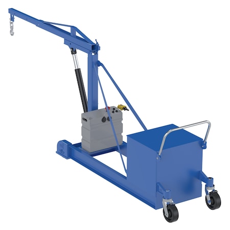 Vestil Steel DC Counter Balance Floor Crane 2000 Lb. Capacity Blue CBFC ...