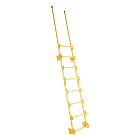 Vestil 137-1/2" Overall H, Dock Ladder, Walk-Through Style, 8 Step ...