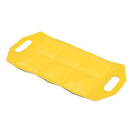 Vestil DOCK DRAFT MAT 18", BLACK&YELLOW VINYL DRAFT-MT-18 | Zoro