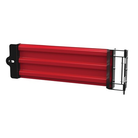 Vestil 3 Rib Gate Bl Hinged Red Guard Rail 4 Ft GR-F3R-GBS-4-RD | Zoro