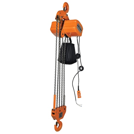 Vestil Econ Chain Hoist, Container, 10K, 1 Phase, 10000 lbs Load ...