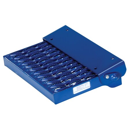 Vestil Spring-Loaded Serrated Fold-Up Step 350 lb Capacity Blue Steel ...