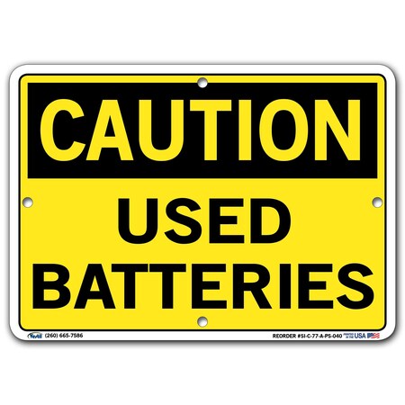 Vestil Polystyrene Sign, 7-1/2" H, 10-1/2" W, Polystyrene, Rectangle ...
