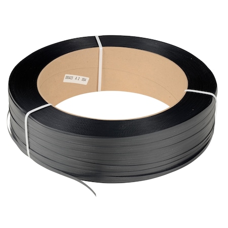 Vestil BLACK POLY STRAPPING 9000 FT 16 X 6 ST-12-16X6-BL | Zoro