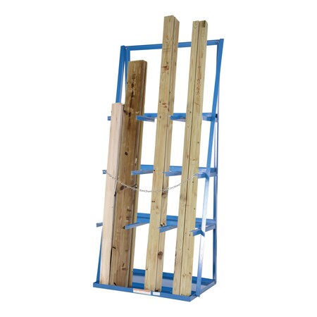 Vestil Vertical Bar Rack 39-1/4"W x 24"L x 84-1/2"H Blue Painted Steel ...