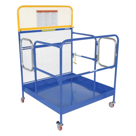 Vestil WORK PLATFORM W/CASTERS 2 DOOR ENTRY 48X48 WP-4848-CA-DD | Zoro