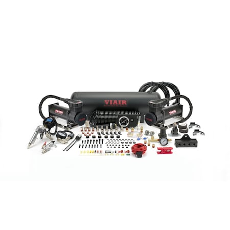 VIAIR CORPORATION Dual Stealth Black 485C Onboard Air Syst (20185) | Zoro