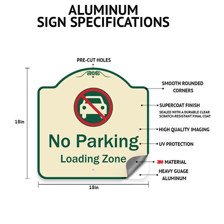 Signmission No Blocking the Gate with Graphic Heavy-Gauge Aluminum ...