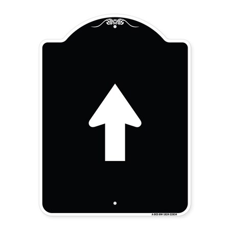 Signmission Straight Thru Straight Thru Symbol Heavy-Gauge Aluminum ...