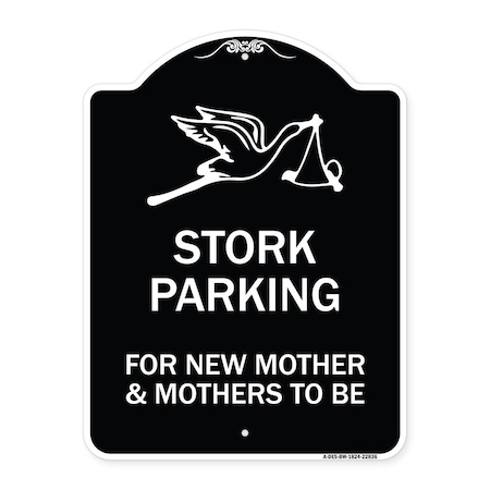 Signmission Stork Parking for New Mothers and Mothers to Heavy-Gauge ...
